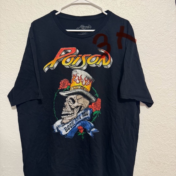 Poison | Shirts | Poison Graphic Black Tee | Poshmark
